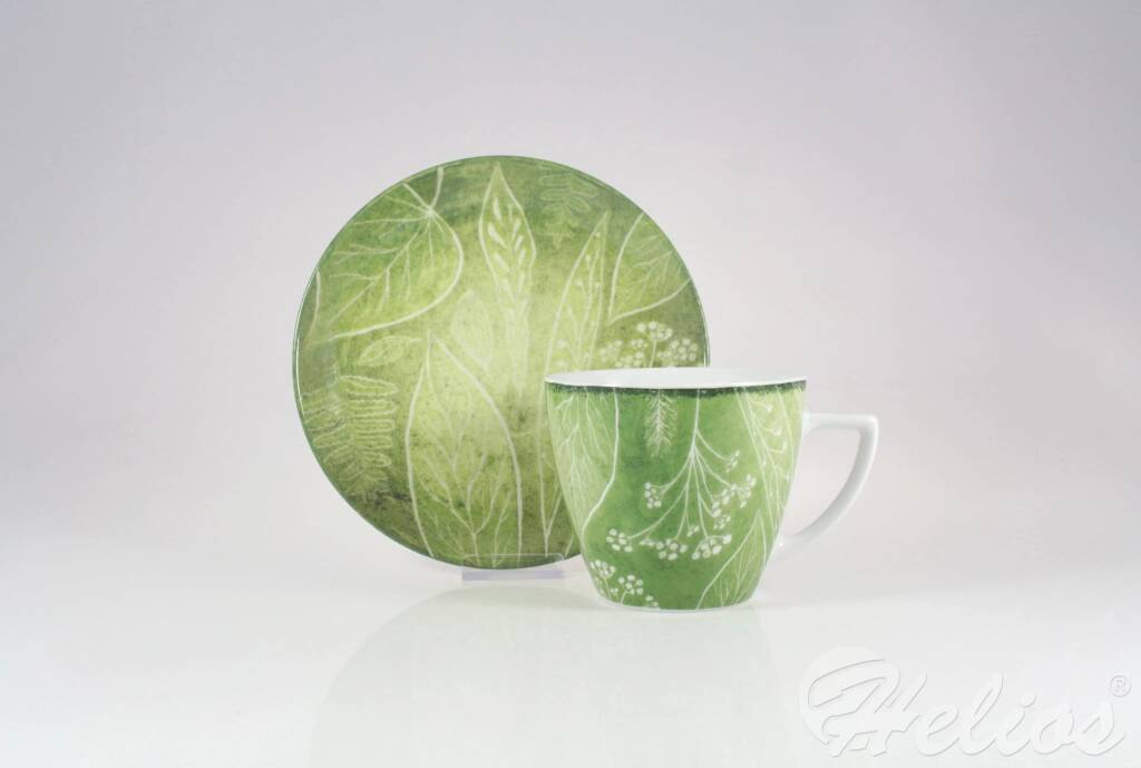 Lubiana - Filiżanka 350 ml ze spodkiem - 9075A Zielony