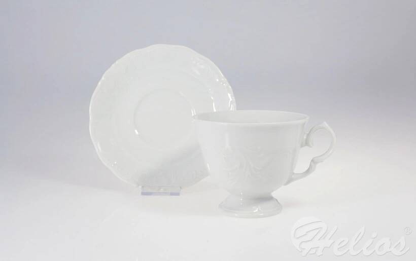 Kristoff - Filiżanka 0,40 l ze spodkiem - FRYDERYKA Biała