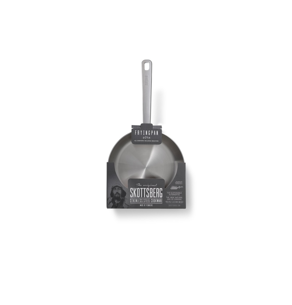 Skottsberg Patelnia ze stali nierdzewnej 24 cm + - kup na RESinet.pl